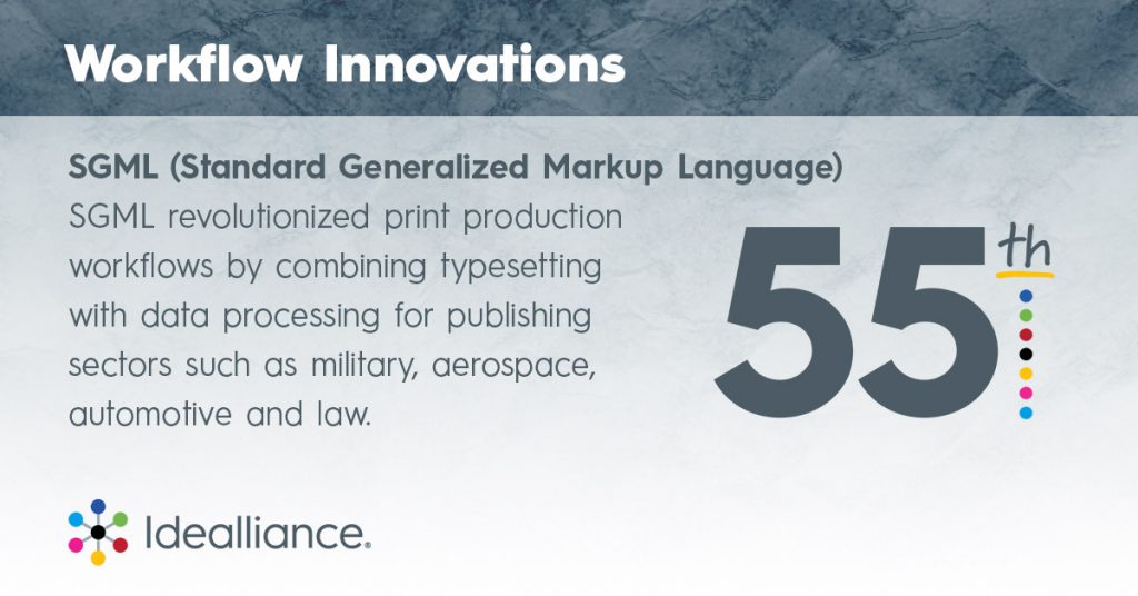 Workflow Innovations—Standard Generalized Markup Language (SGML ...