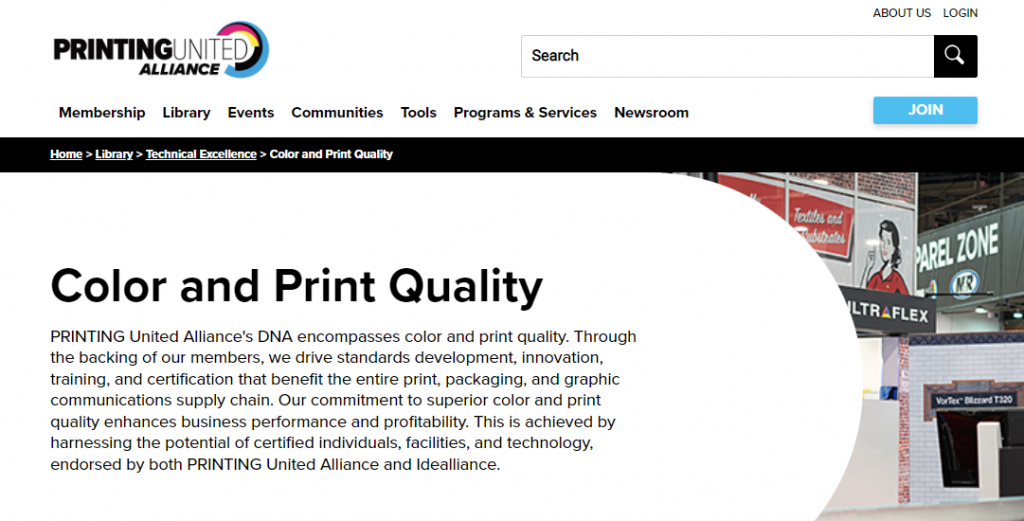 Visit Color & Print Quality Technical Excellence Center at printing.org ...